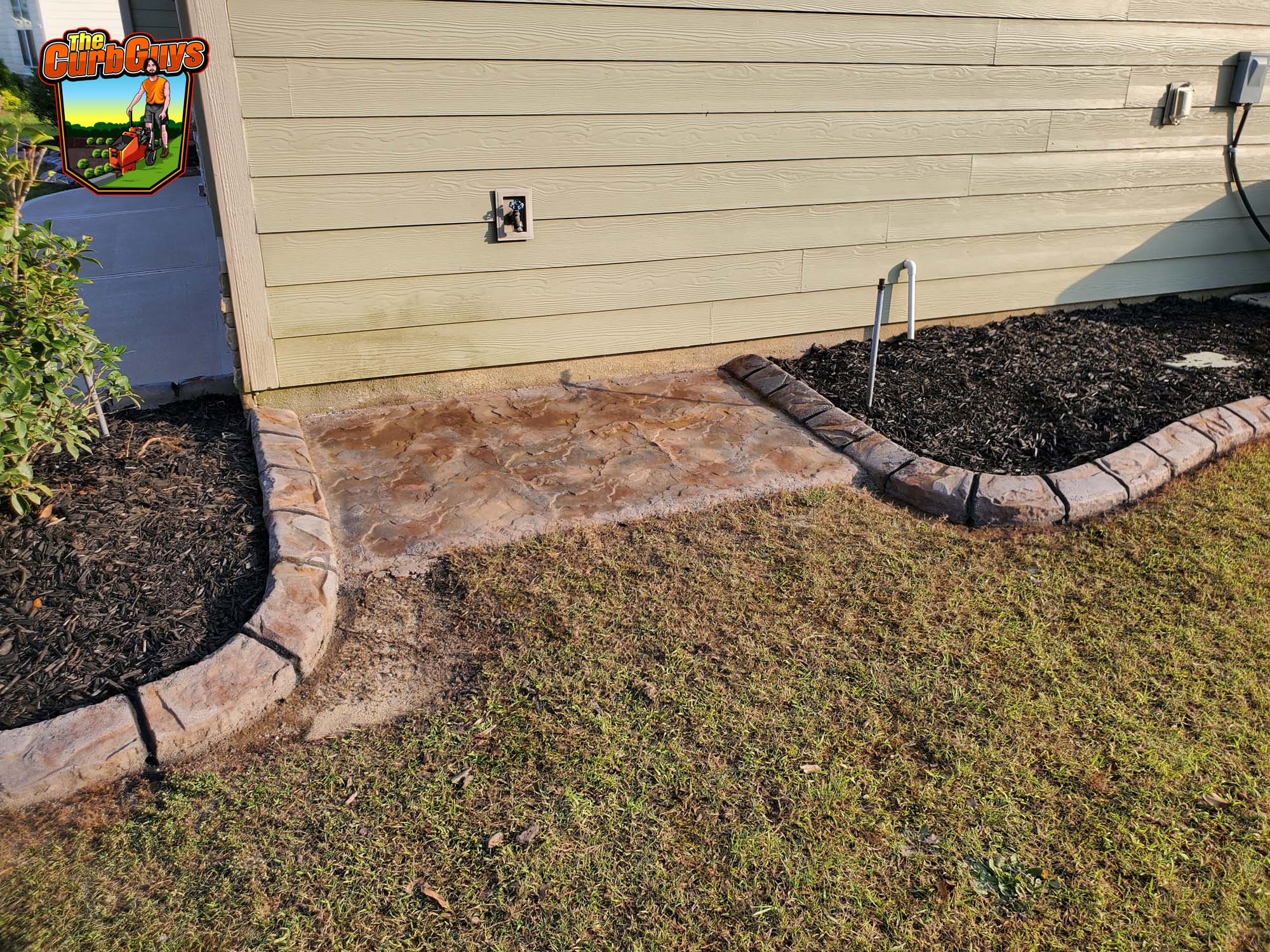 Custom Concrete Trash Can Pads | The Curb Guys