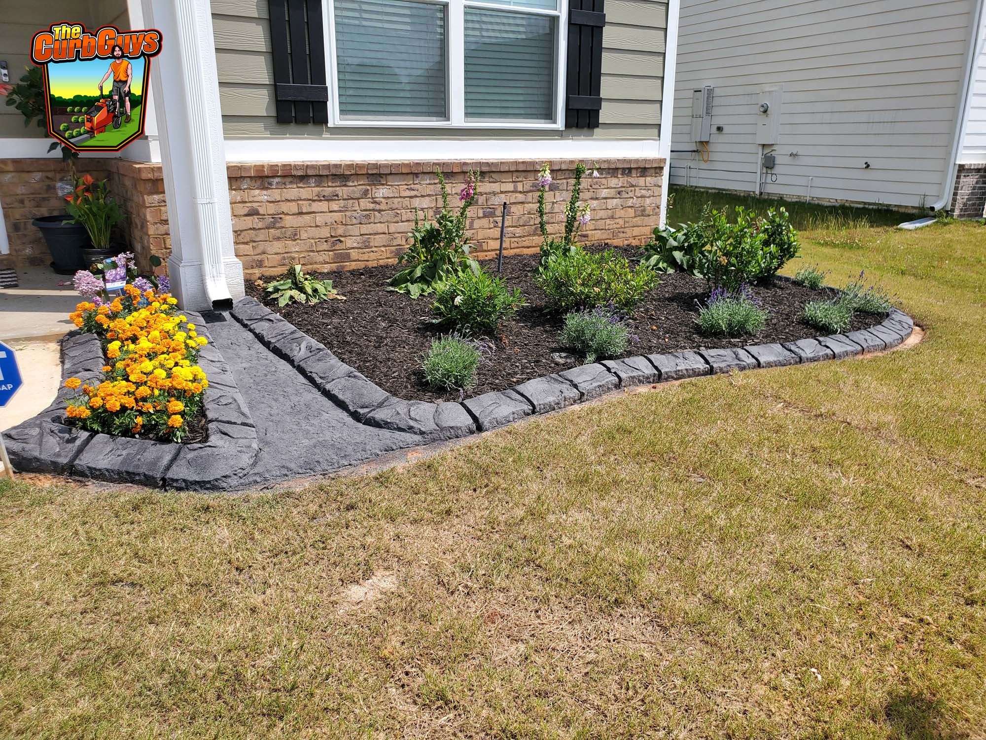 Custom Concrete Gutter Downspout Extension Splash Pads | The Curb Guys